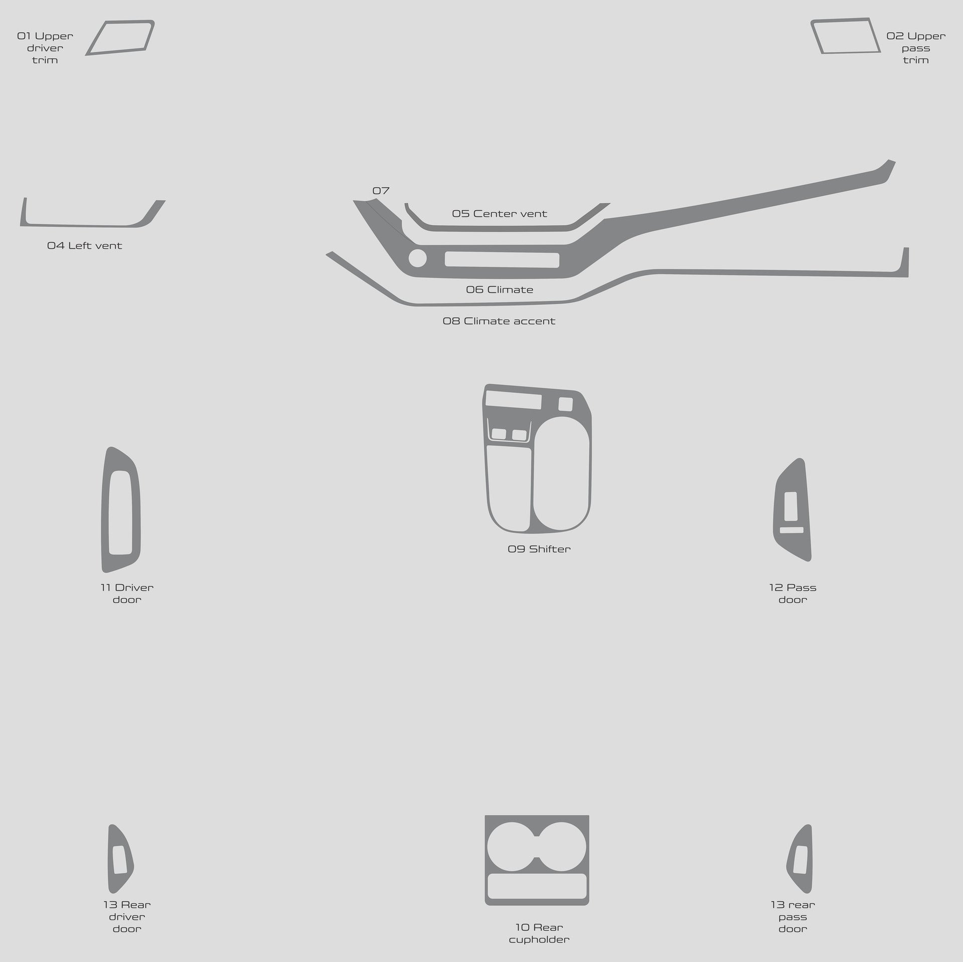 Nissan Murano (SUV) - 2025-2025 - Dash kit (Full) - #NIMU25INT ...