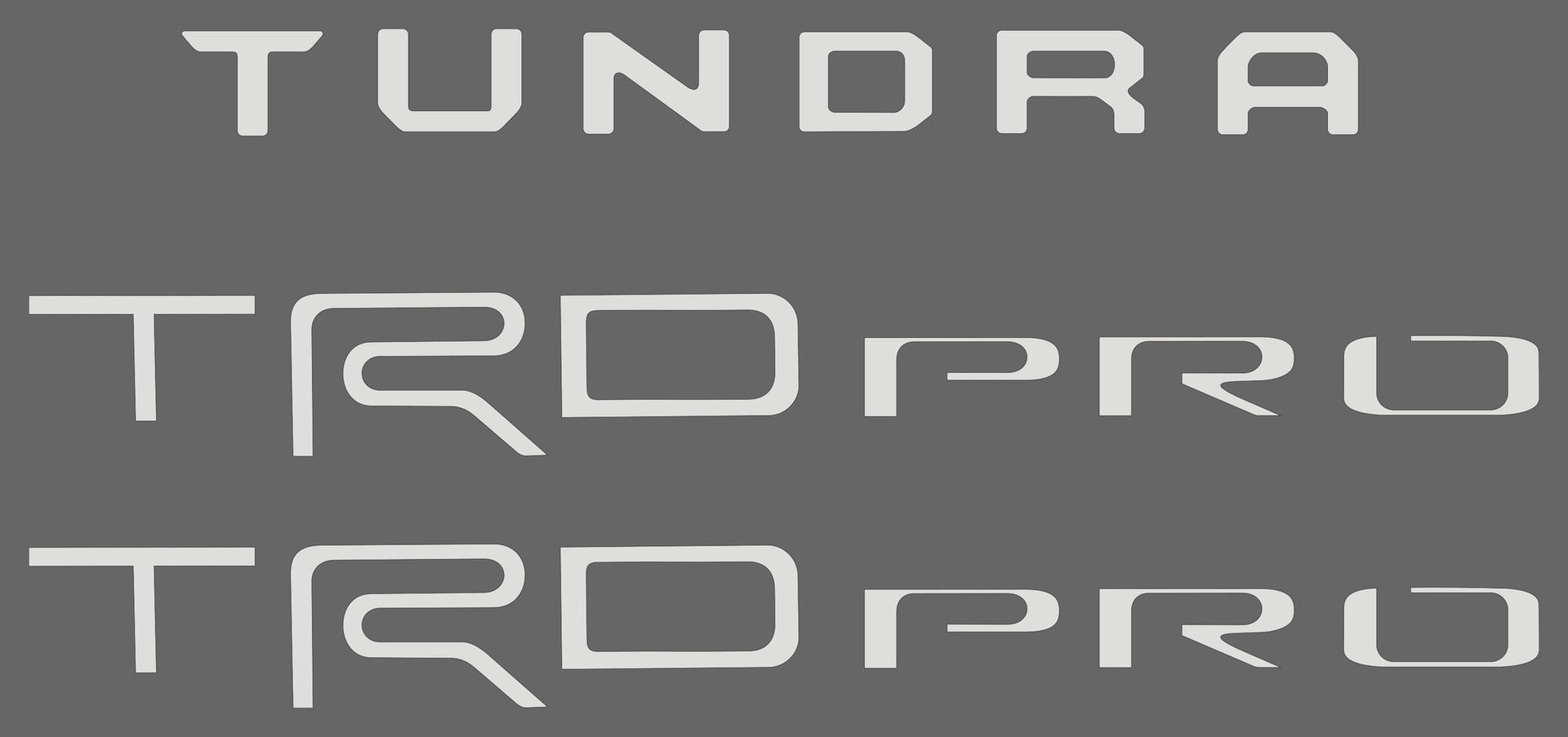 Toyota Tundra (Regular Cab) - 2016-2021 - Logo Kit - #TOTU16LOK ...