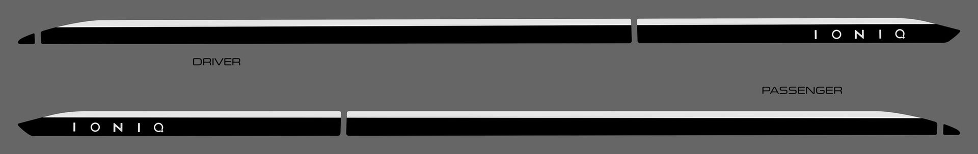 Hyundai Ioniq (Hatchback) - 2018-2022 - Rocker (2Tone) - #HYIO18RI2 ...