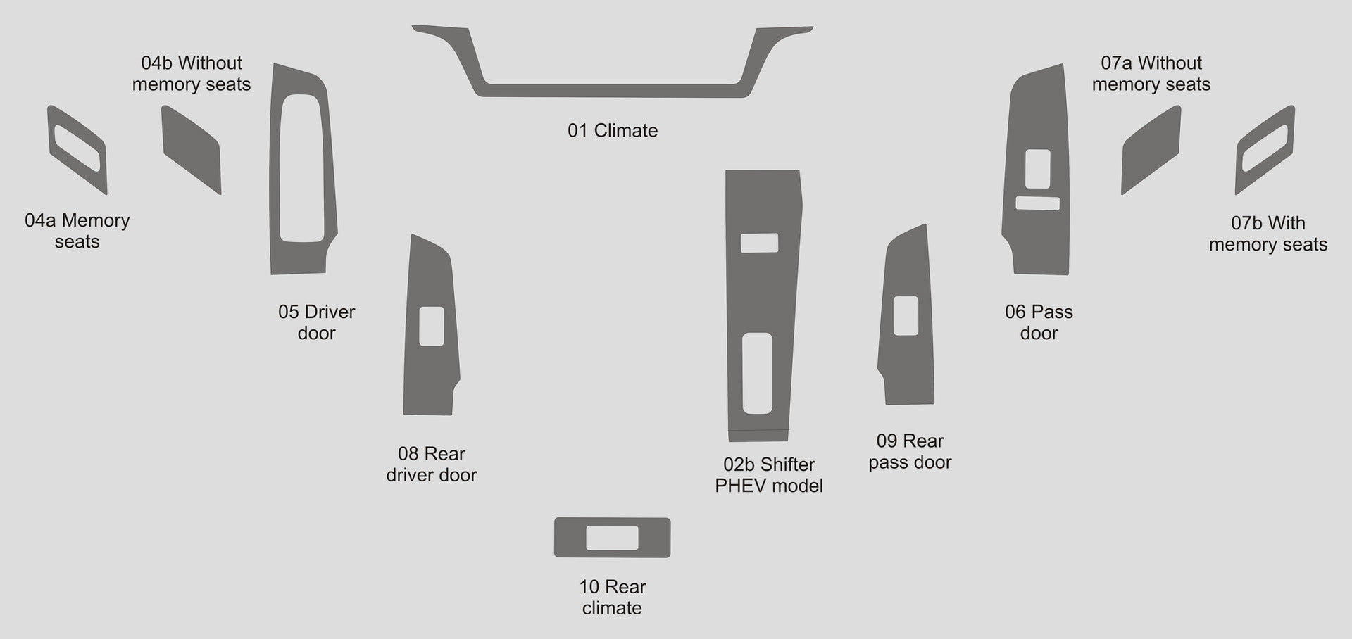 Mitsubishi Outlander PHEV (SUV) - 2023-2026 - Dash kit (Signature) - # ...
