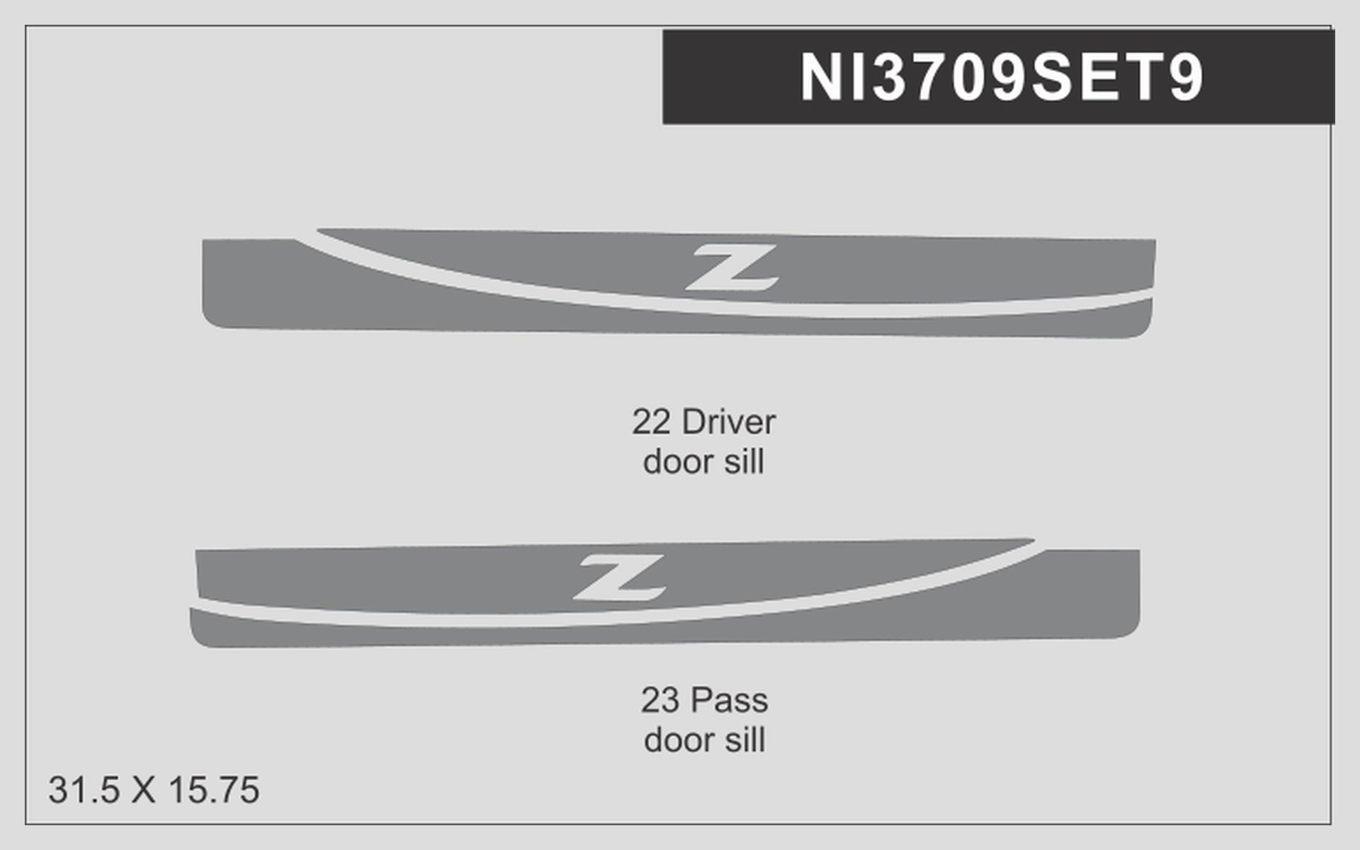 Nissan 370Z (Coupe) - 2009-2020 - Special Selection - #NI3709SET9 ...