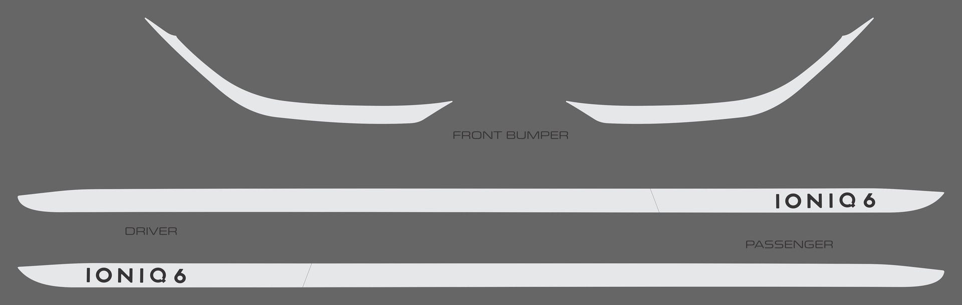 Hyundai Ioniq 6 (Sedan) - 2023-2024 - Rocker Kit - #HYIO23RKK ...