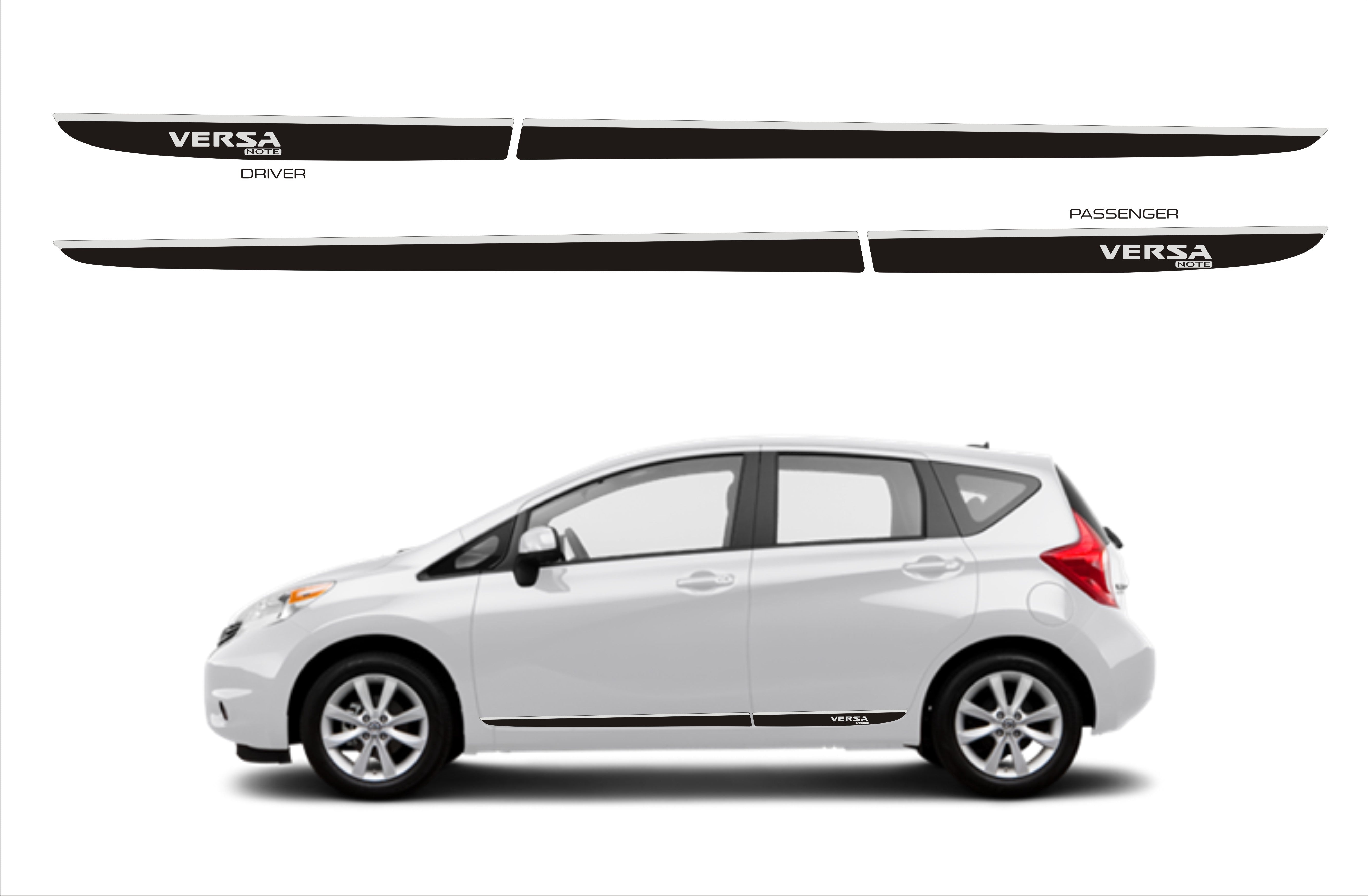 Nissan Versa Note (Hatchback) - 2014-2019 - Rocker (2Tone) - #NIVN14RKI ...